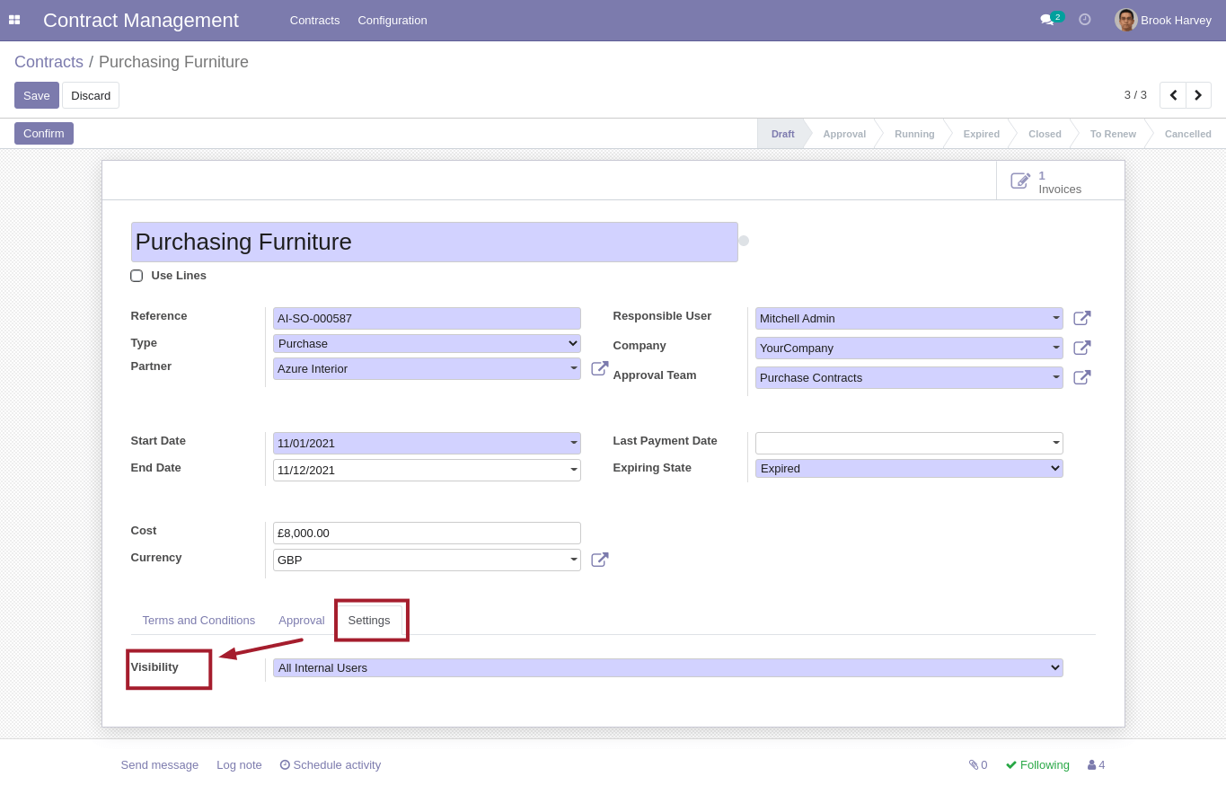 Contract Management | The Odoo Store