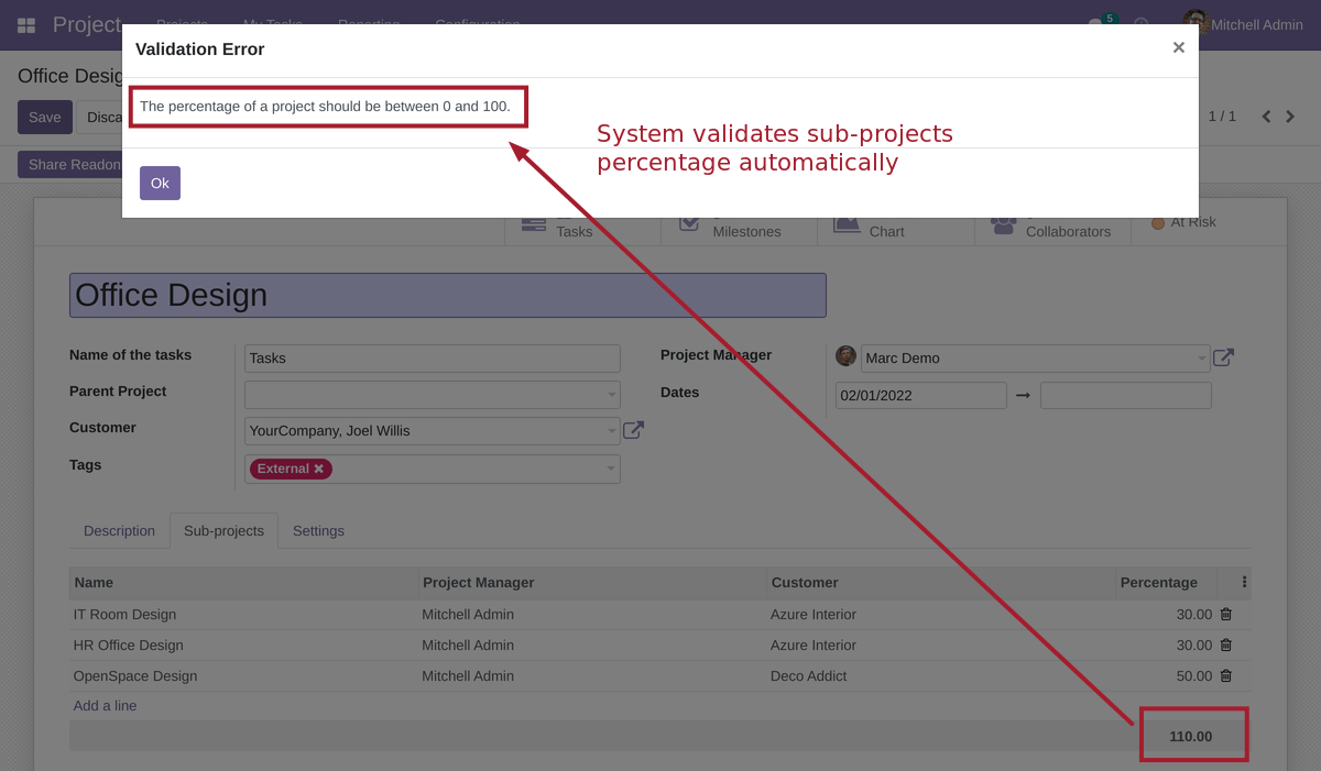 Project Hierarchy (Parent Projects and Child Projects) | The Odoo Store